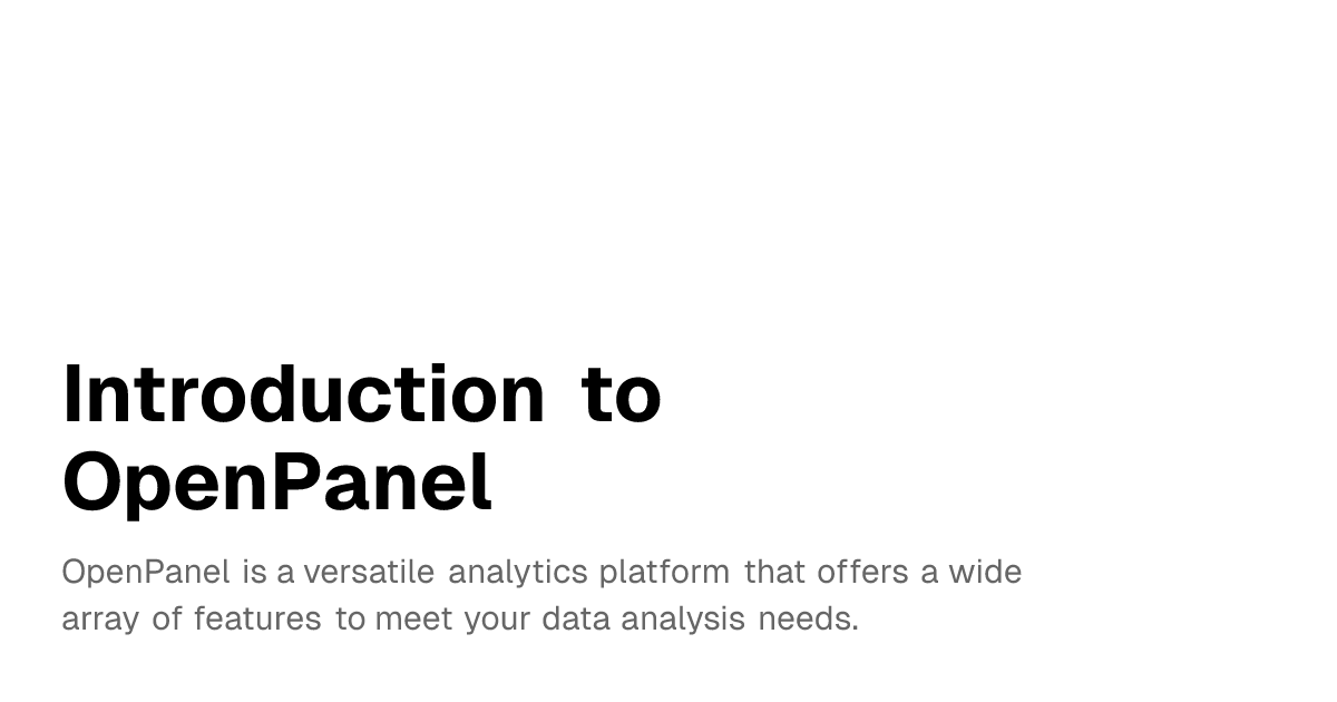 Introduction to OpenPanel | OpenPanel