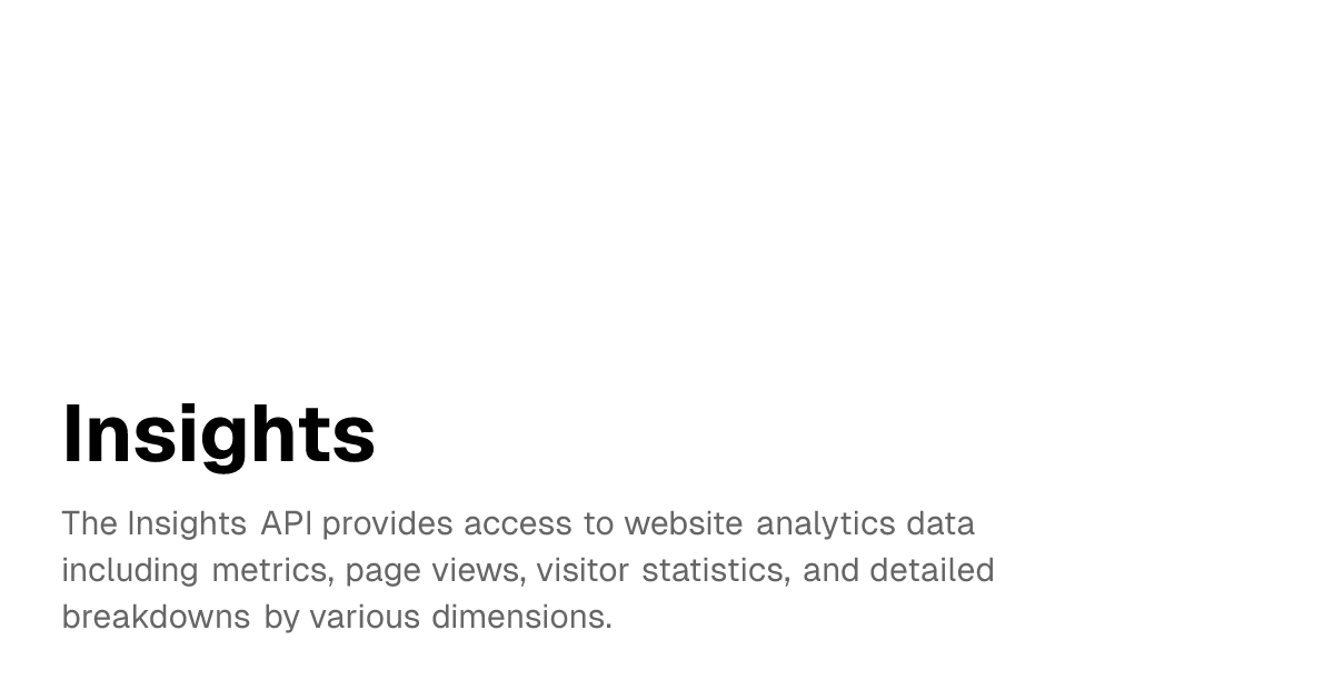 Insights | OpenPanel