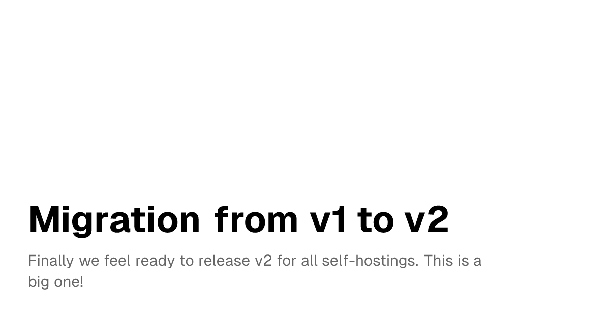 Migration From V1 To V2 Openpanel